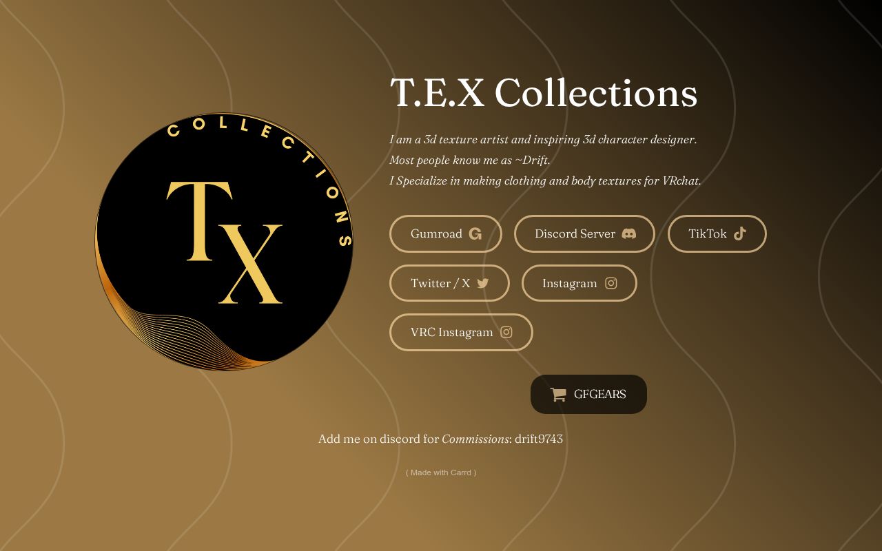 Tex Collection Web Site